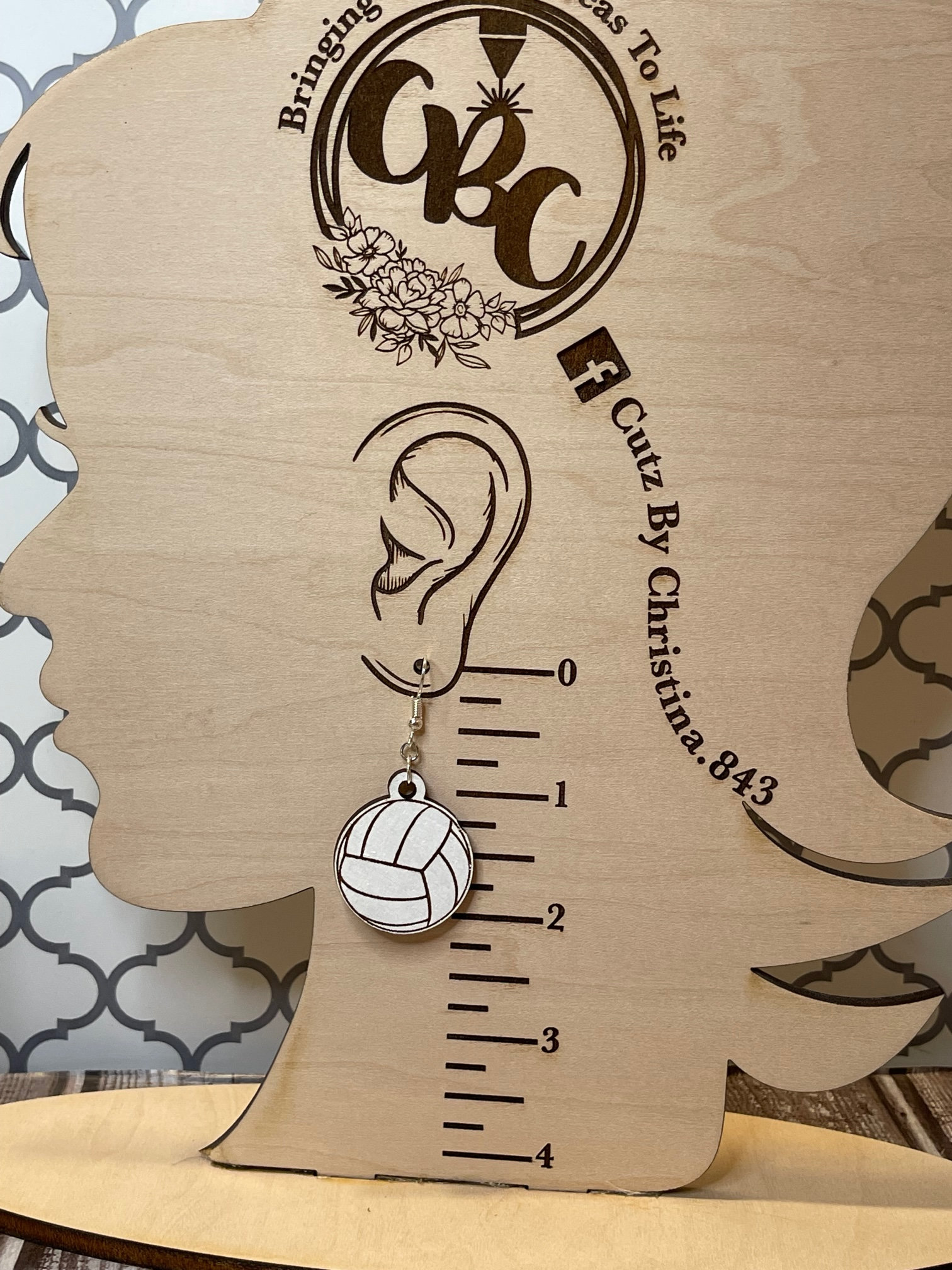 Earring Head Display Stand Laser Cut Earring Display - Etsy
