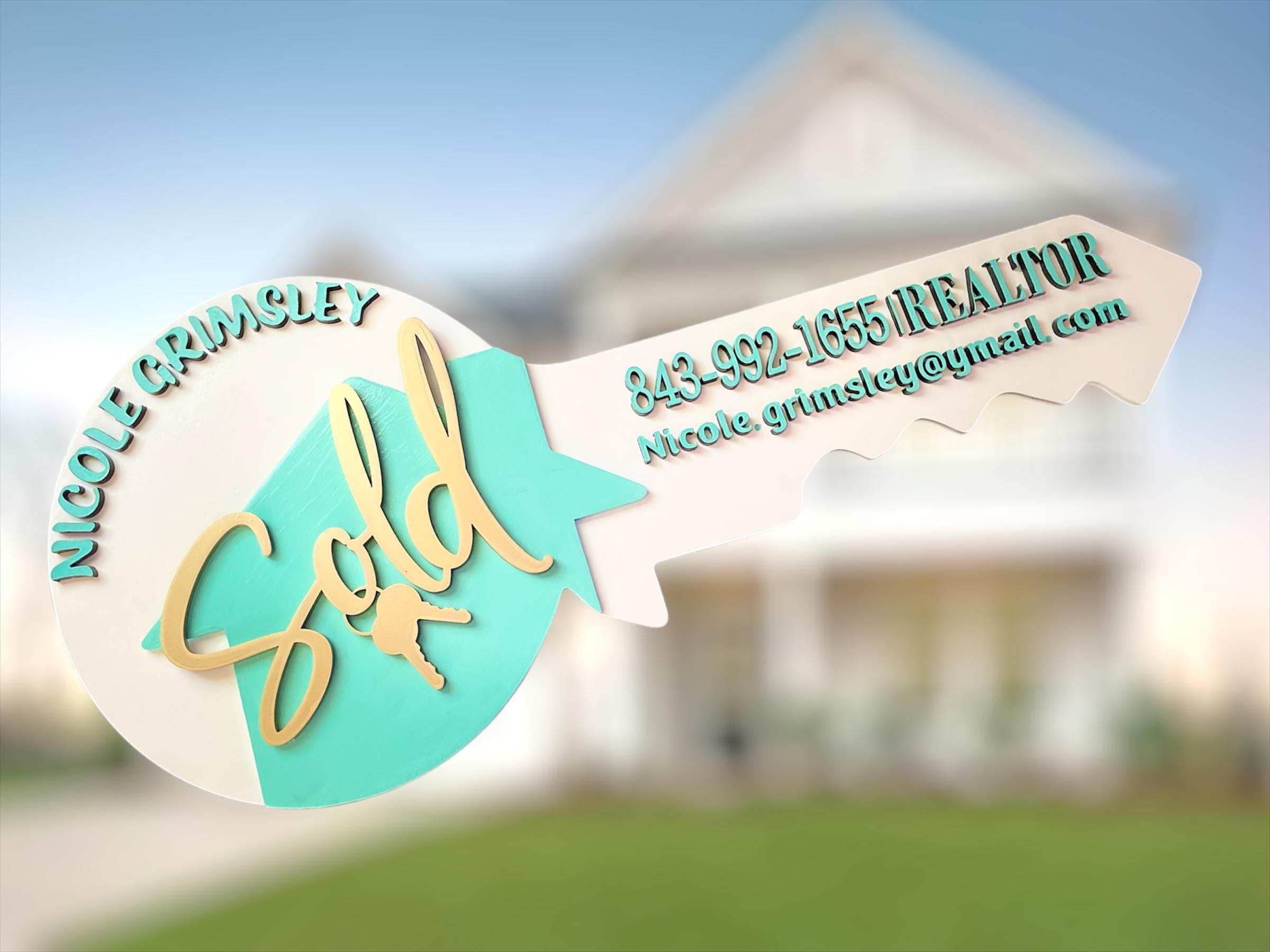 Realtor SOLD Key Sign Laser Cut File (digital Download) - Etsy