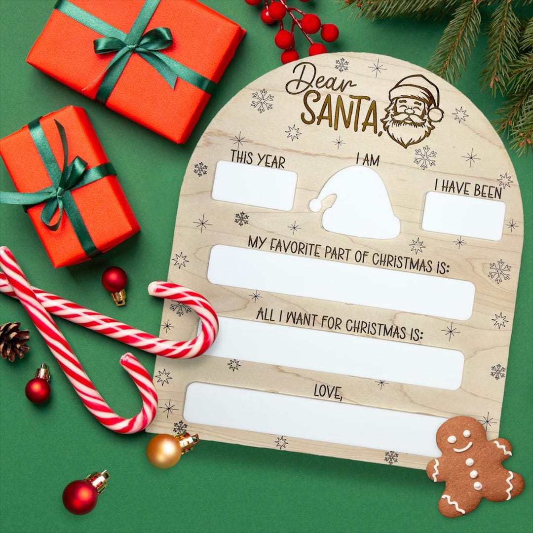 Christmas Year Marker Laser Cut Yearly Tracker - Etsy