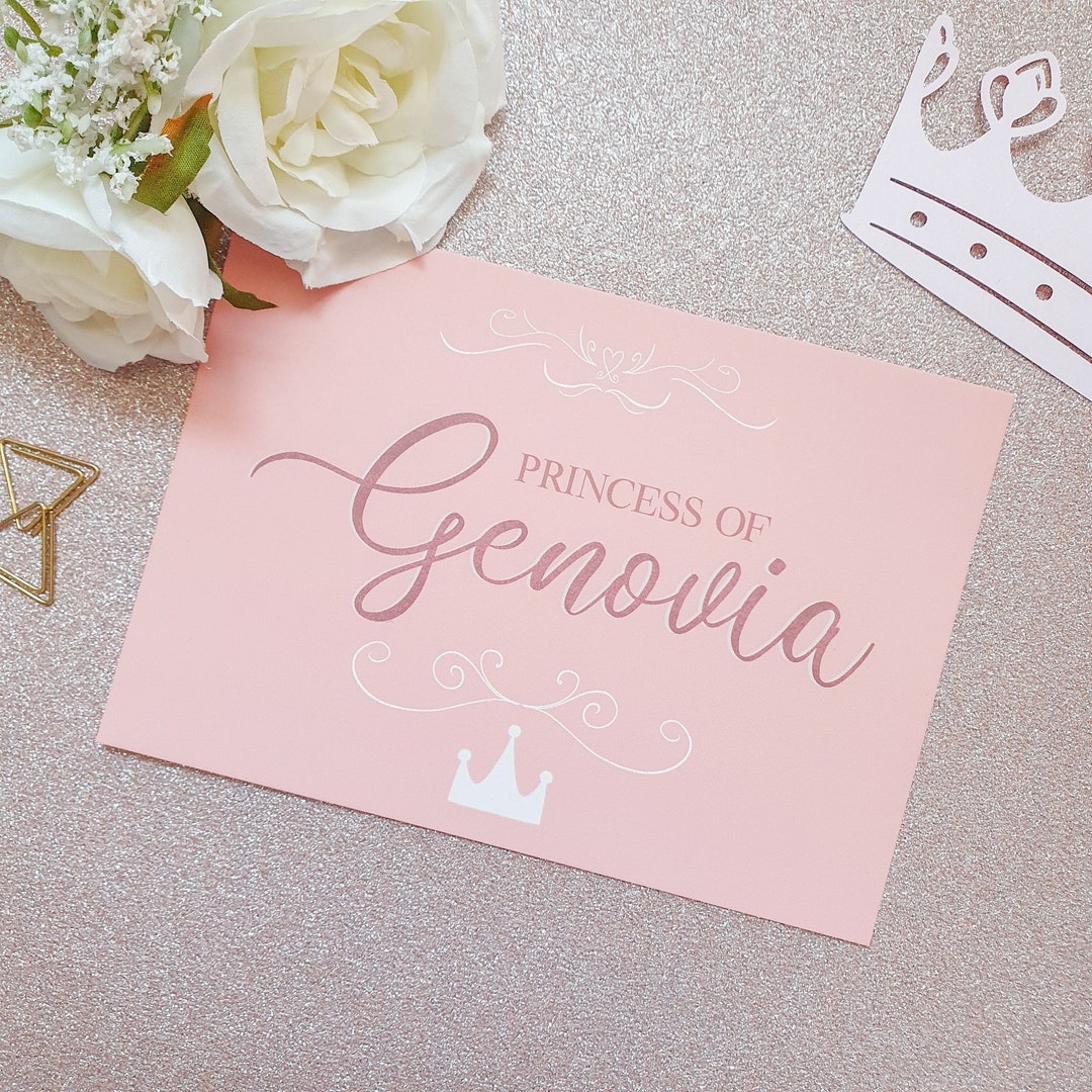 Princess of Genovia Postcard Princess Diaries Inspired - Etsy UK