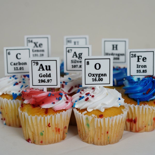 Periodic Table Cupcakes - Etsy