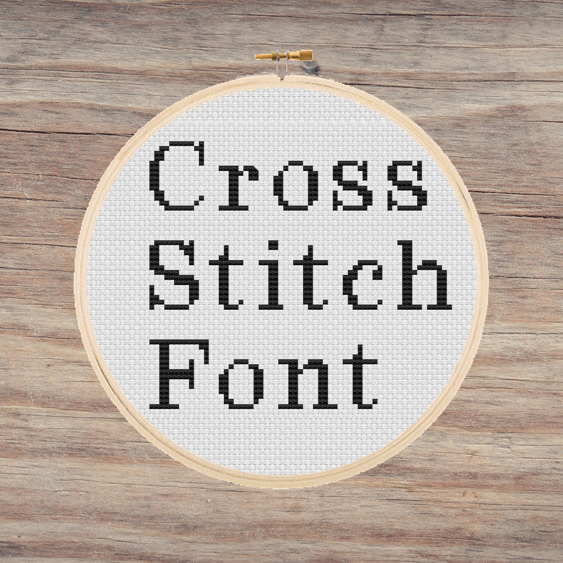 Cross Stitch Font. Digital Cross Stitch Pattern. Cross Stitch - Etsy