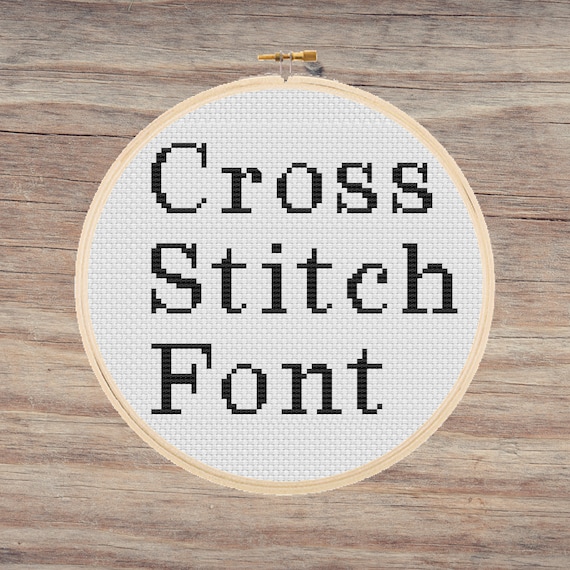Cross Stitch Font. Digital Cross Stitch Pattern. Cross Stitch - Etsy