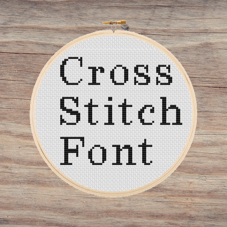 Cross Stitch Font. Digital Cross Stitch Pattern. Cross Stitch - Etsy