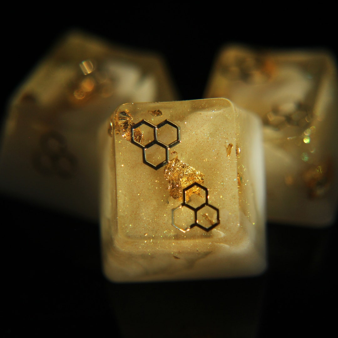 Milk and Honey Artisan Keycap, Custom Resin Keycap, Cherry MX Keycap ...