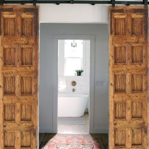 Antique Solid Wood Door Vintage Door Replica Custom Size | Etsy