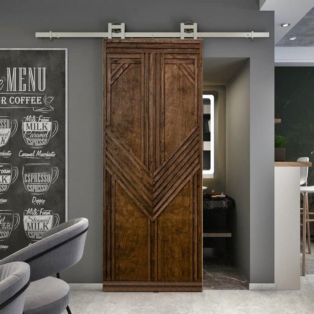 Rustic Wooden Panel Entry Door: Custom Size Vintage Style - Etsy