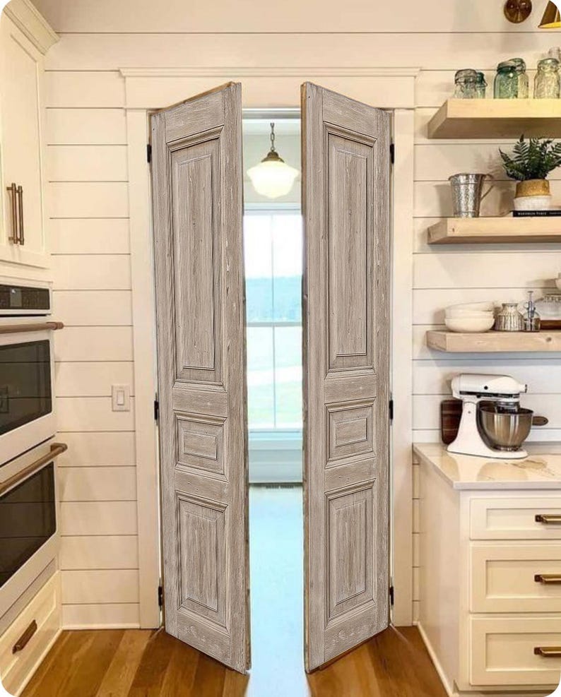 Rustic Double Wooden Doors: Antique Style, Custom Size Door - Etsy
