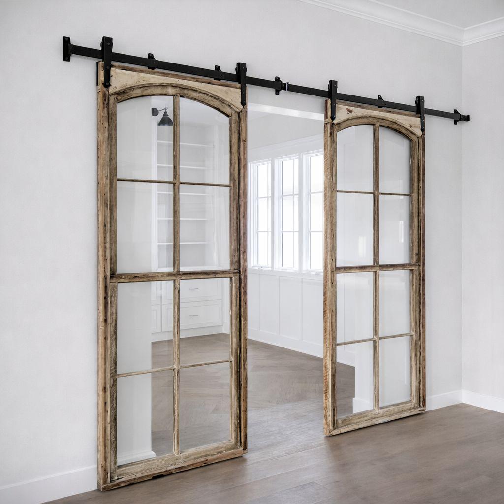 Antique French Sliding Doors: Custom Size, Rustic Farmhouse Style - Etsy