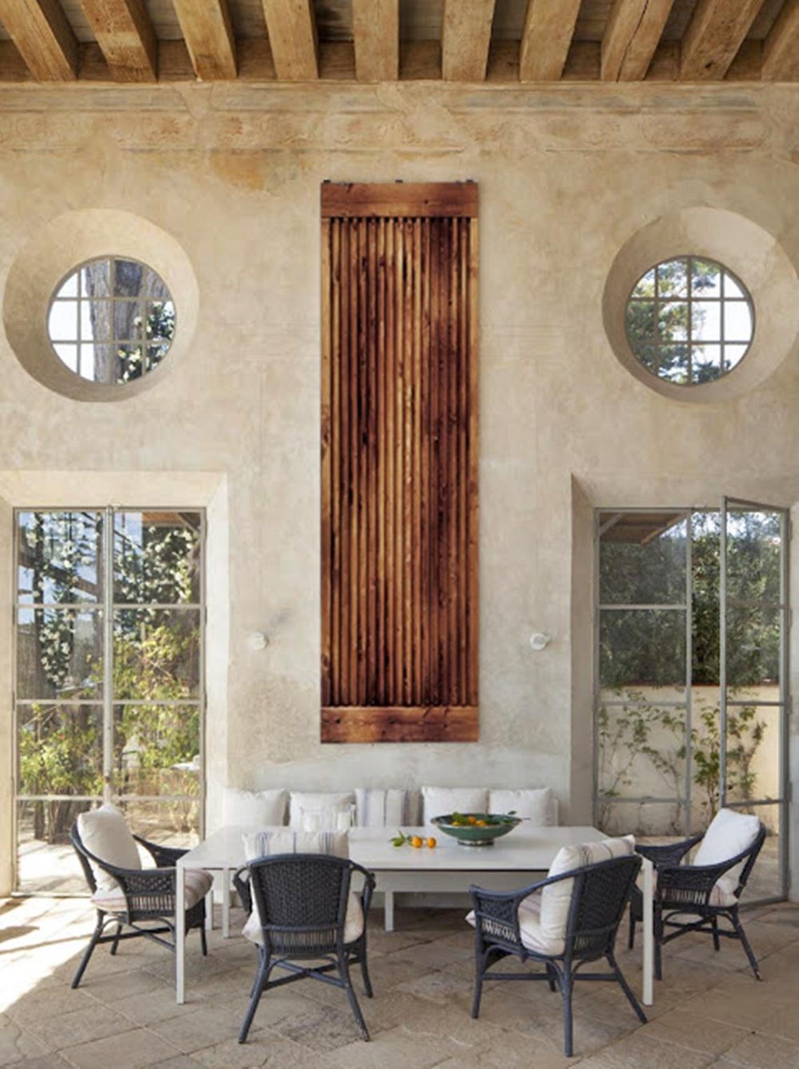 Handcrafted Ribbed Barn Door: Custom Slatted Wood, Interior-exterior - Etsy