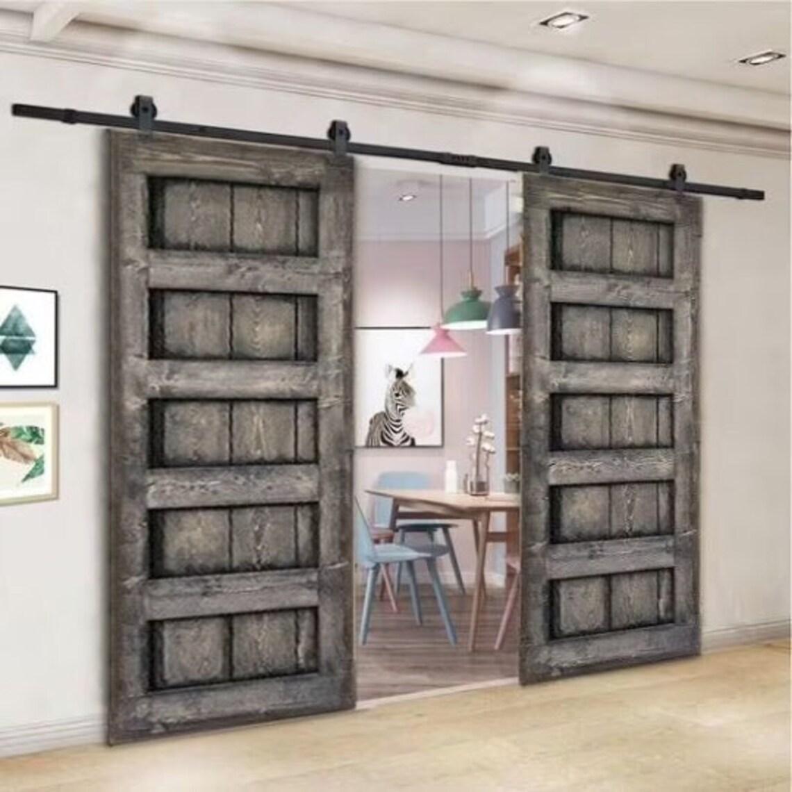 Custom Rustic Barn Door: Distressed Farmhouse Entrance - Etsy