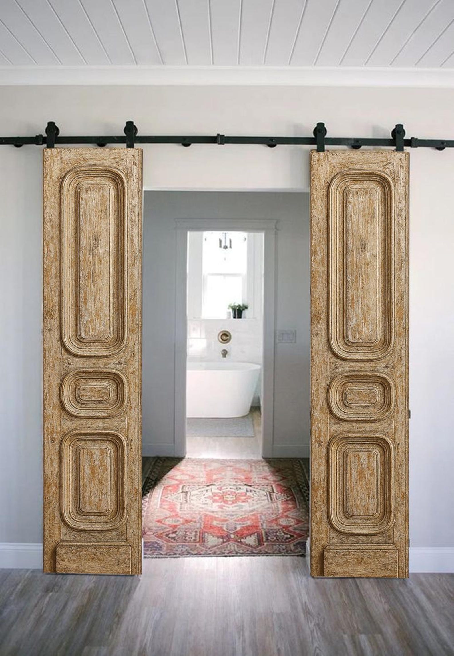 Handcrafted Rustic Wooden Solid Door: Custom Antique Barn Style, Custom ...