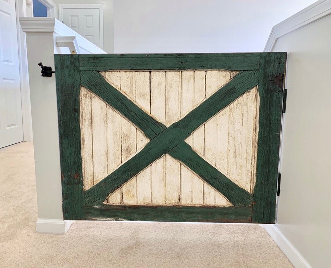 Custom Solid wooden Baby Gate Stairway Gate Wood Safety | Etsy