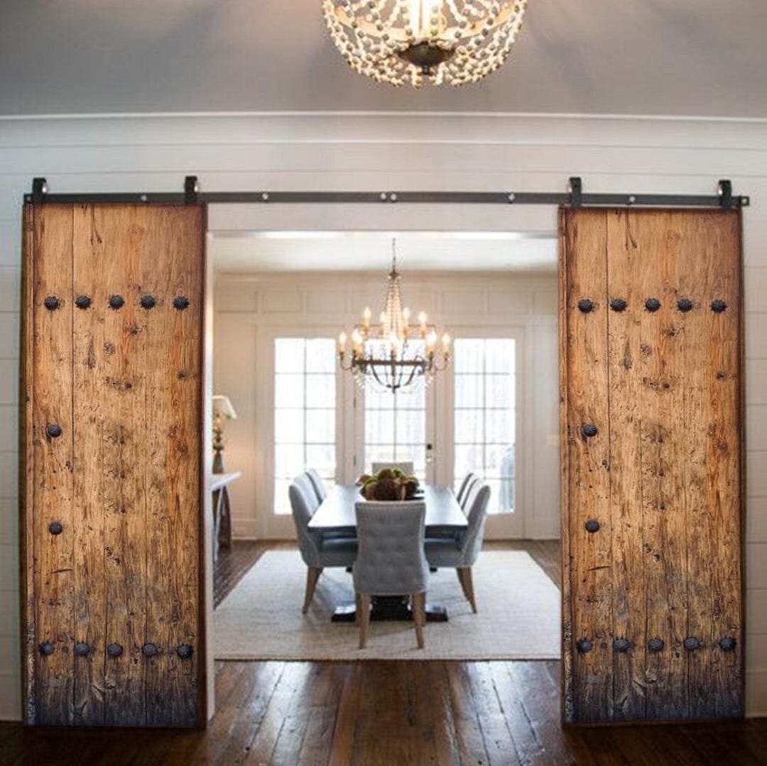 Handcrafted Rustic Barn Door: Solid Wood, Antique Style - Etsy
