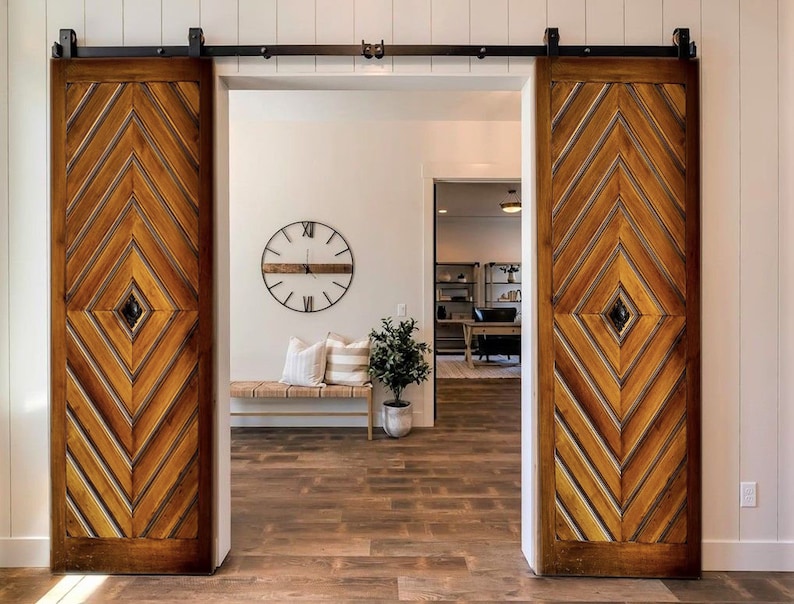 Rustic Barn Doors Custom Sliding Door Rustic French Doors - Etsy