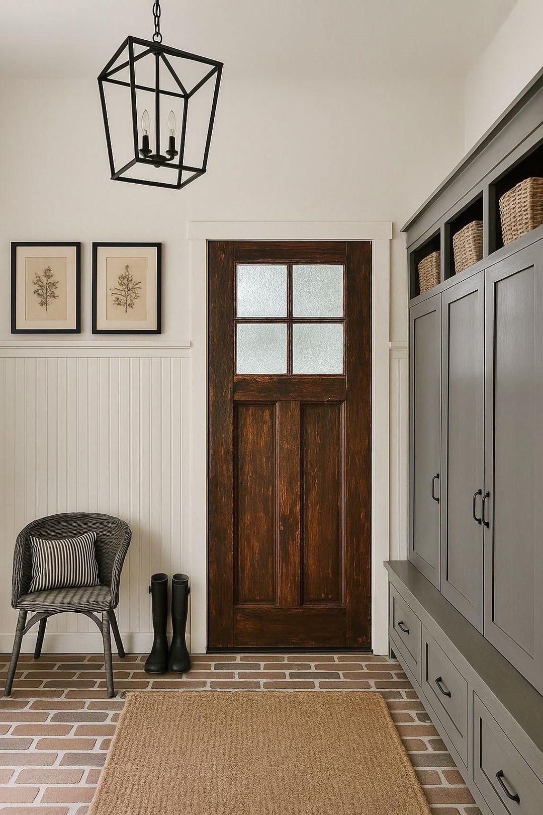 Antique Interior and Exterior Doors, Craftsman Solid Wood Door, Rustic ...