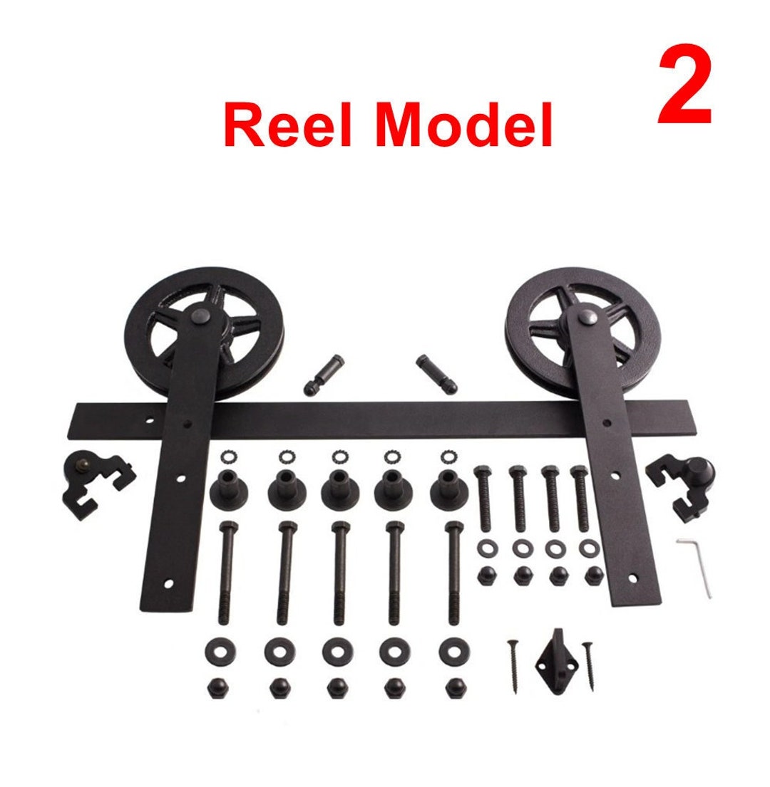 Rustic Modern Sliding Barn Door Rail System: Interior Door Fitting Set ...