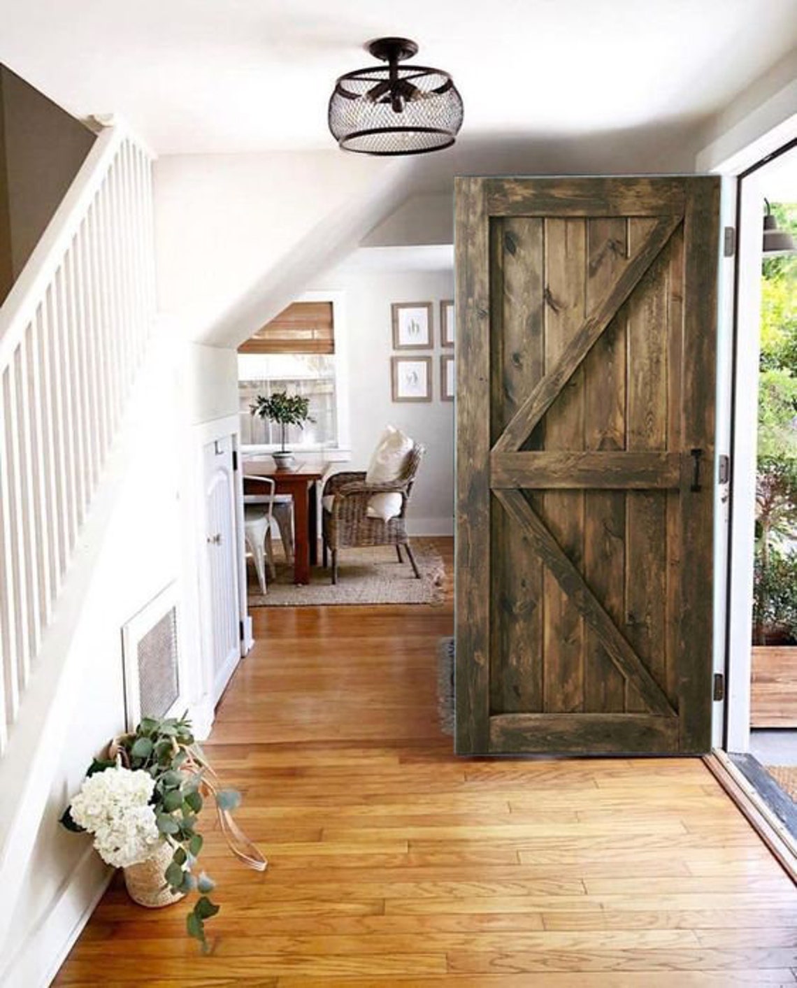 Farmhouse Barn Doors Rustic Barn Doors House Entrance Door | Etsy