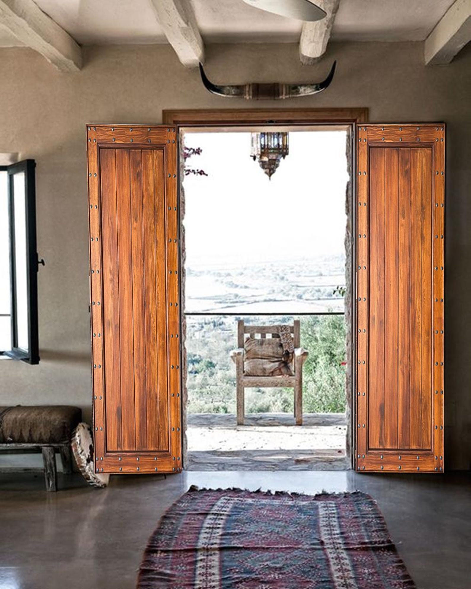 Handcrafted Rustic Wood Door: Custom Barn or Entry Door - Etsy