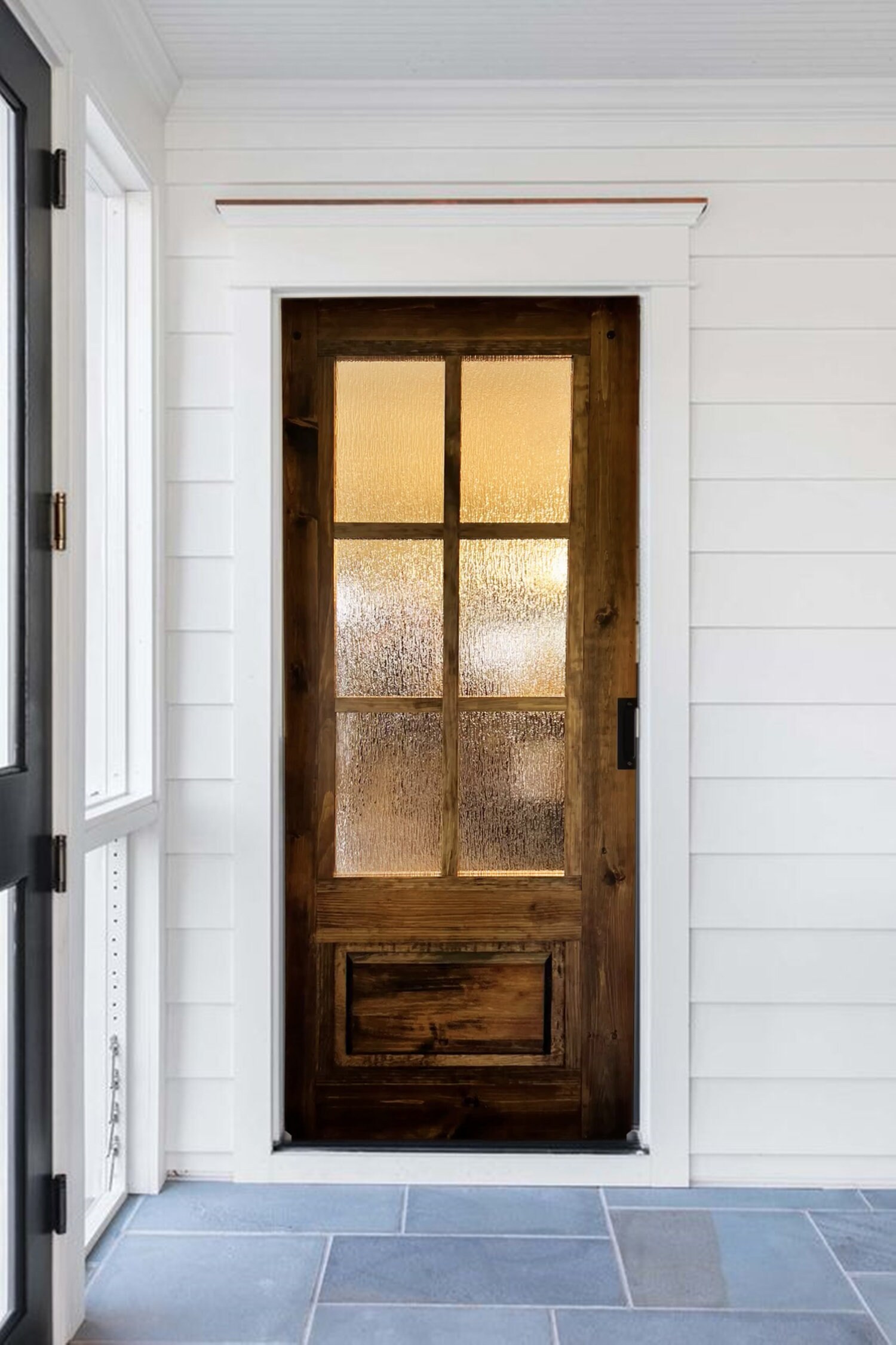 Antique French Glass Panel Door: Rustic Farmhouse Style - Etsy