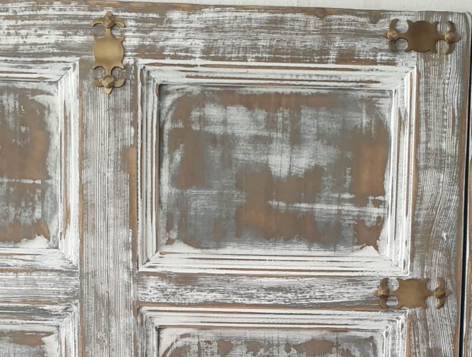 Antique Whitewashed Table Solid Custom Size Table - Etsy