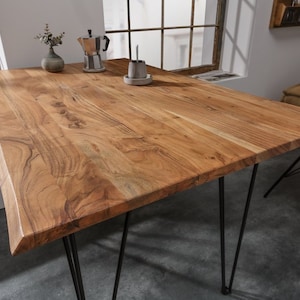 Solid Wood Square Table, Square Table, Square Kitchen Table, Various ...