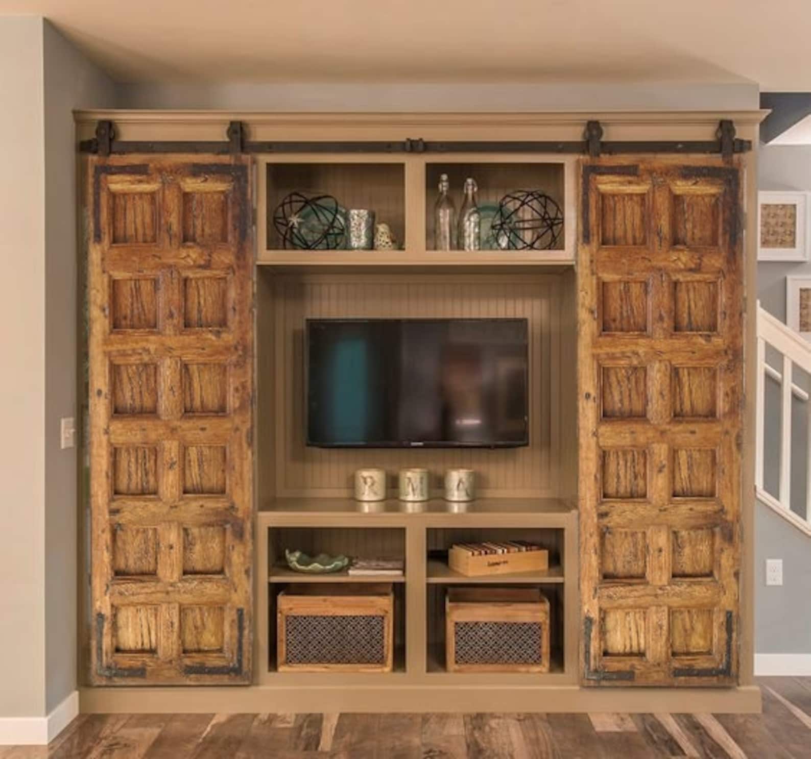 Antique Solid Wood Door, Vintage Door Replica, Custom Size Rustic Barn ...