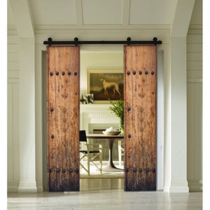 Handcrafted Rustic Door, Solid Barn Door, Custom Built Antique Style ...