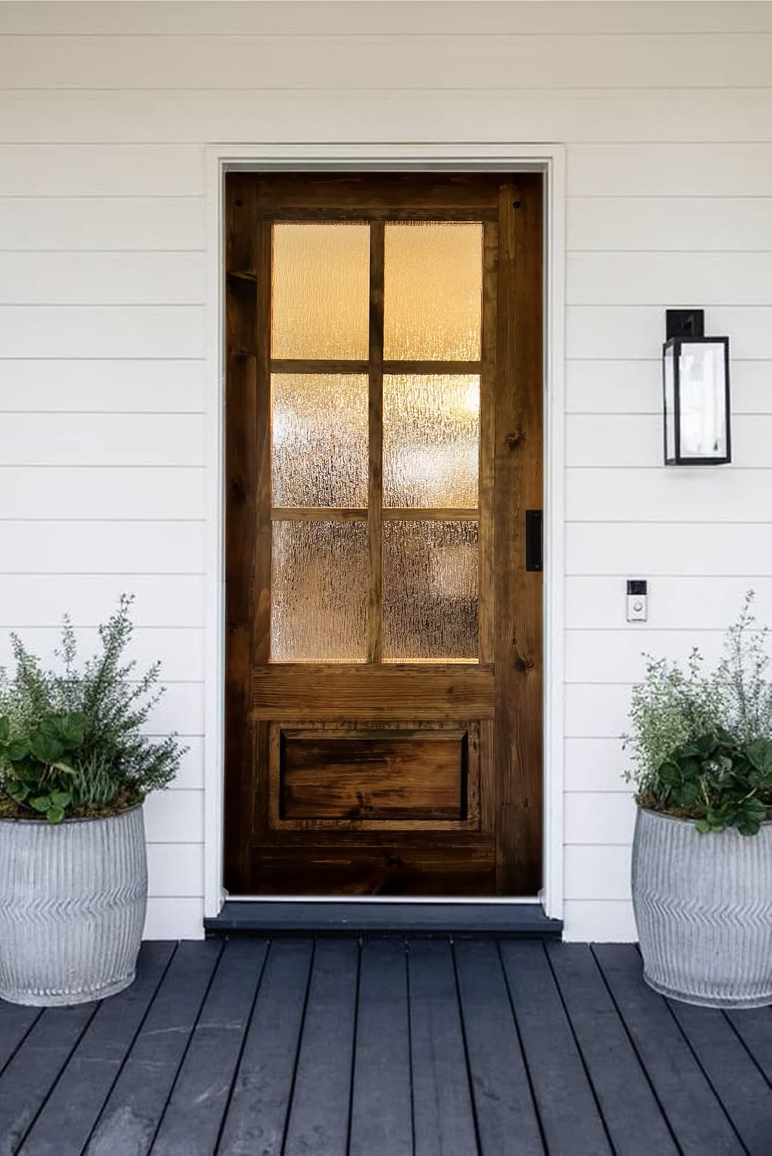 Antique French Glass Panel Door: Rustic Farmhouse Style - Etsy