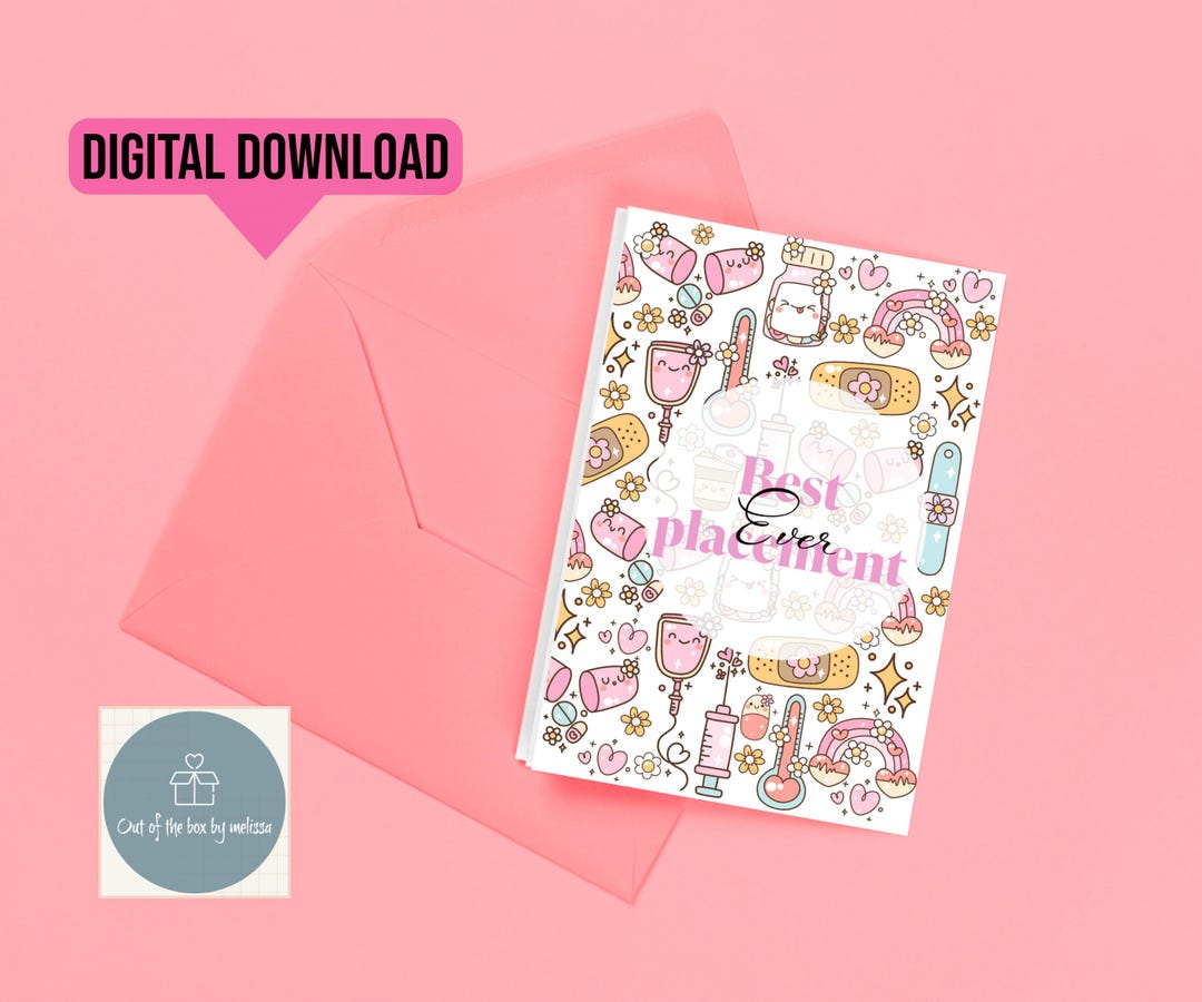 Best Placement Ever Printable Card – Cute Kawaii Digital Download for ...