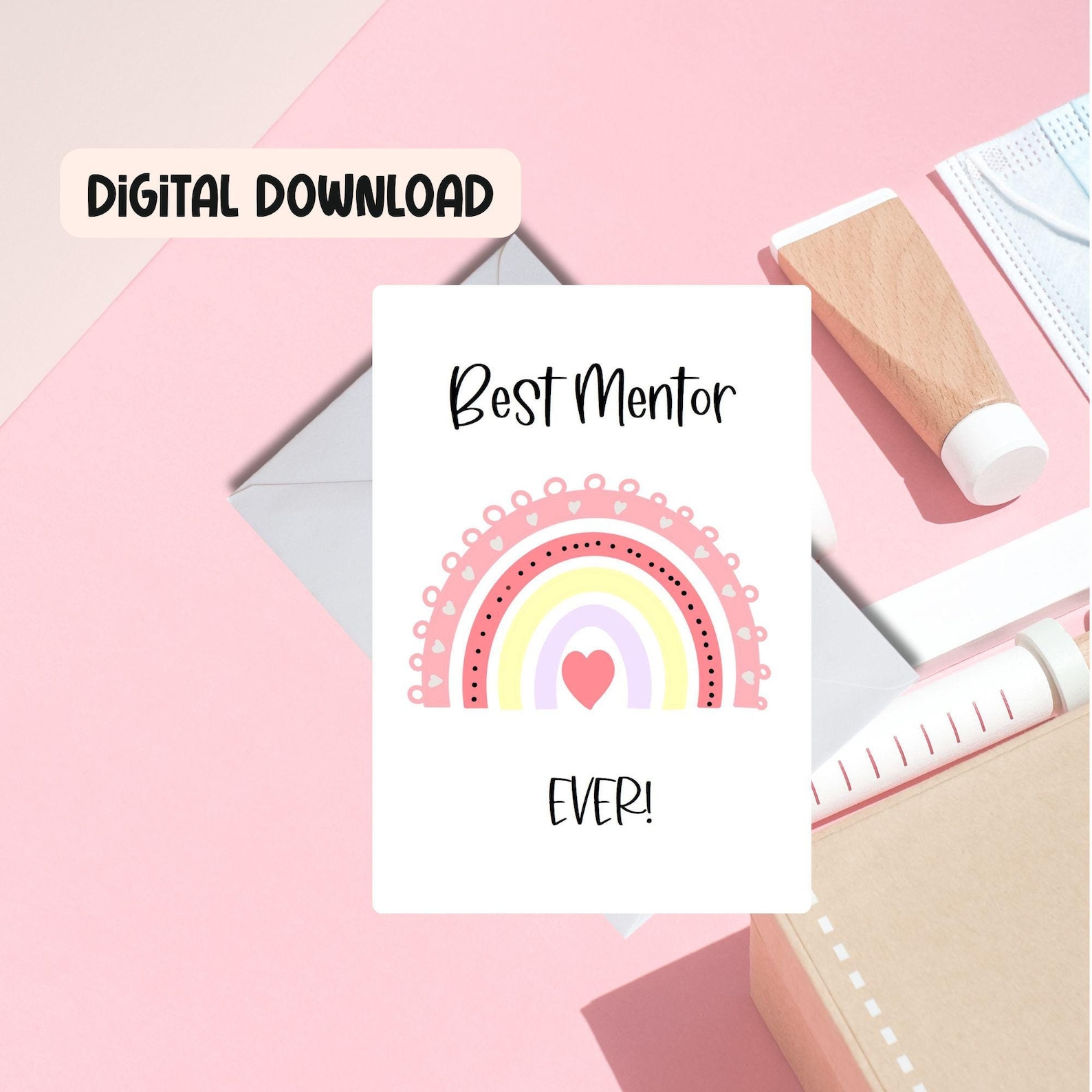 Nurse Mentor Card, Printable Card, Digital Download for Best Mentor ...