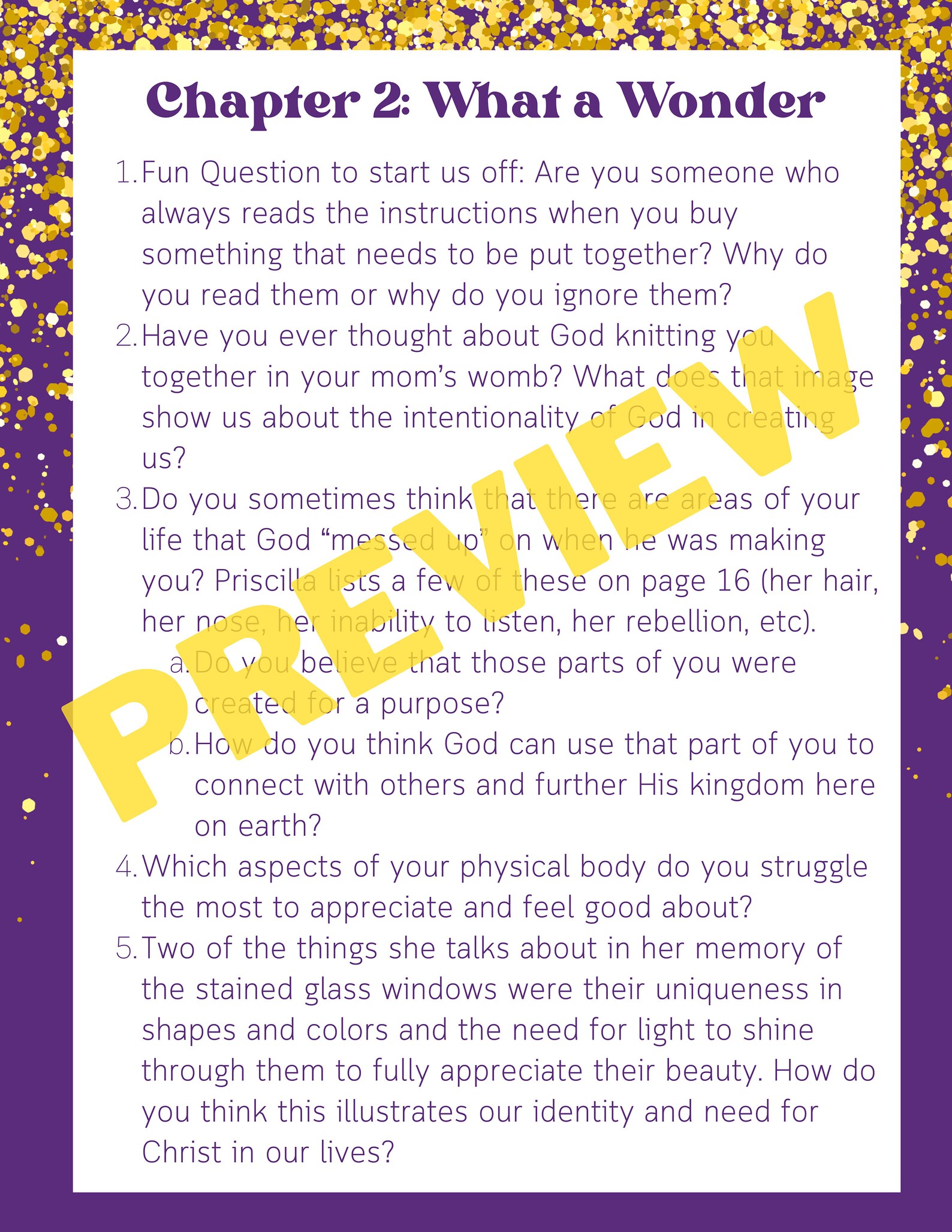 Small Group Discussion Guide for Radiant by Priscilla Shirer - Etsy