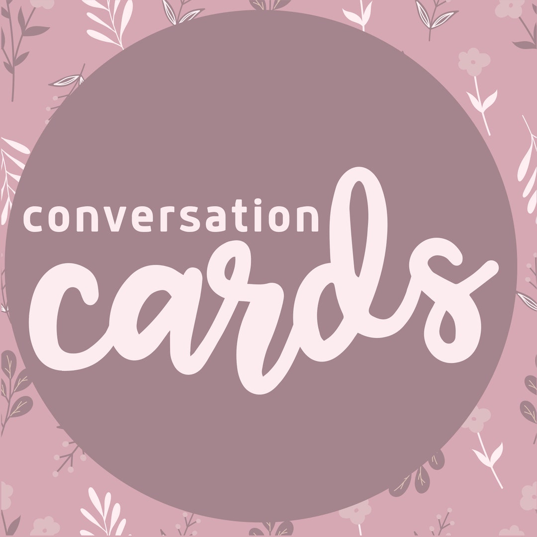 Printable Conversation Cards - Etsy