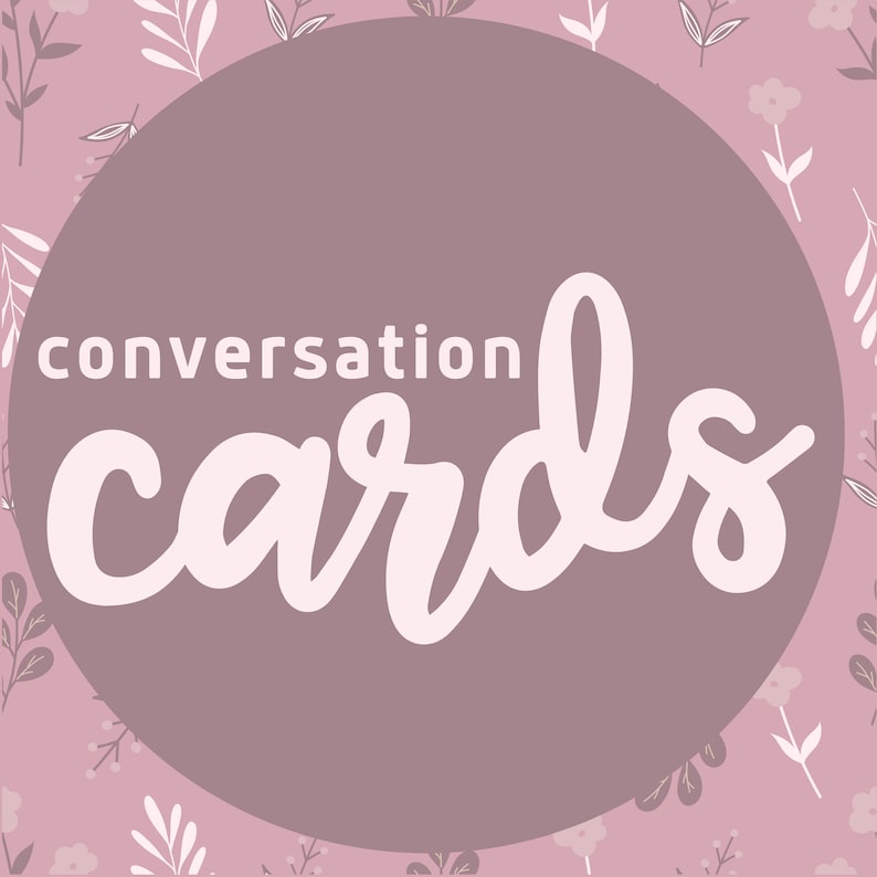 Printable Conversation Cards - Etsy