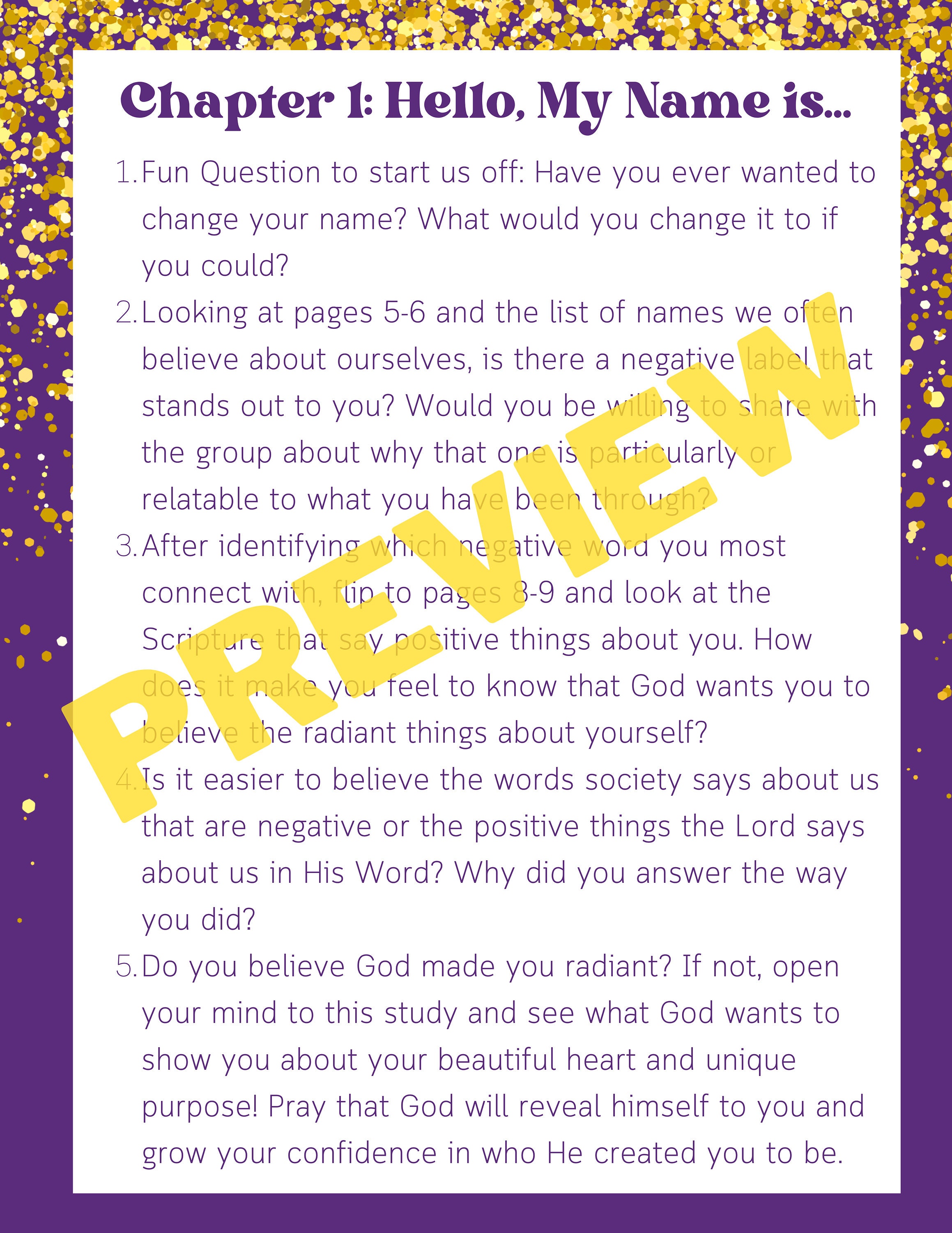Small Group Discussion Guide for Radiant by Priscilla Shirer - Etsy
