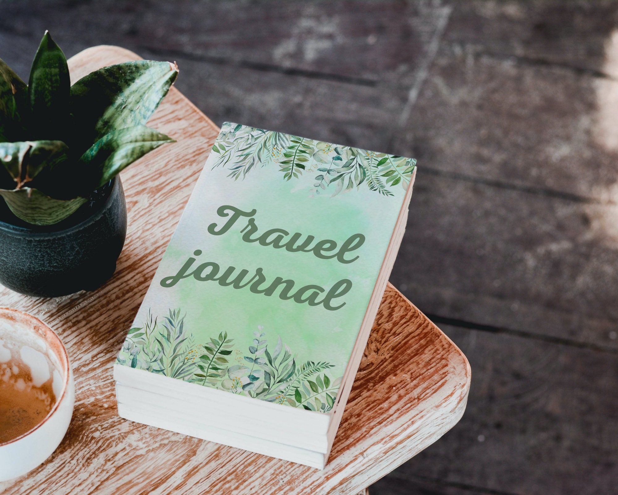 Digital Travel Journal | Spring Greenery Theme | Printable and ...