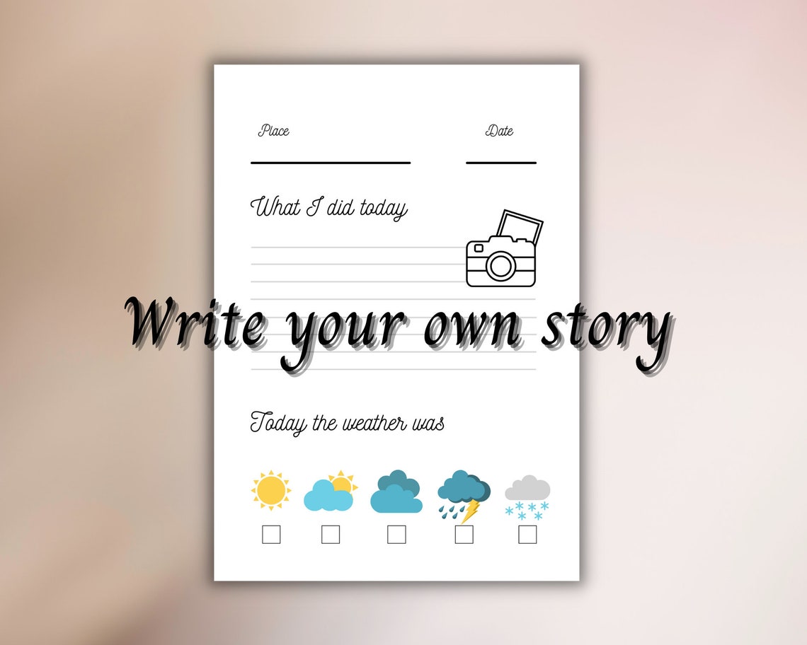 Travel Journal Printable, Travel Diary, Trip Itinerary, Travel Gift ...