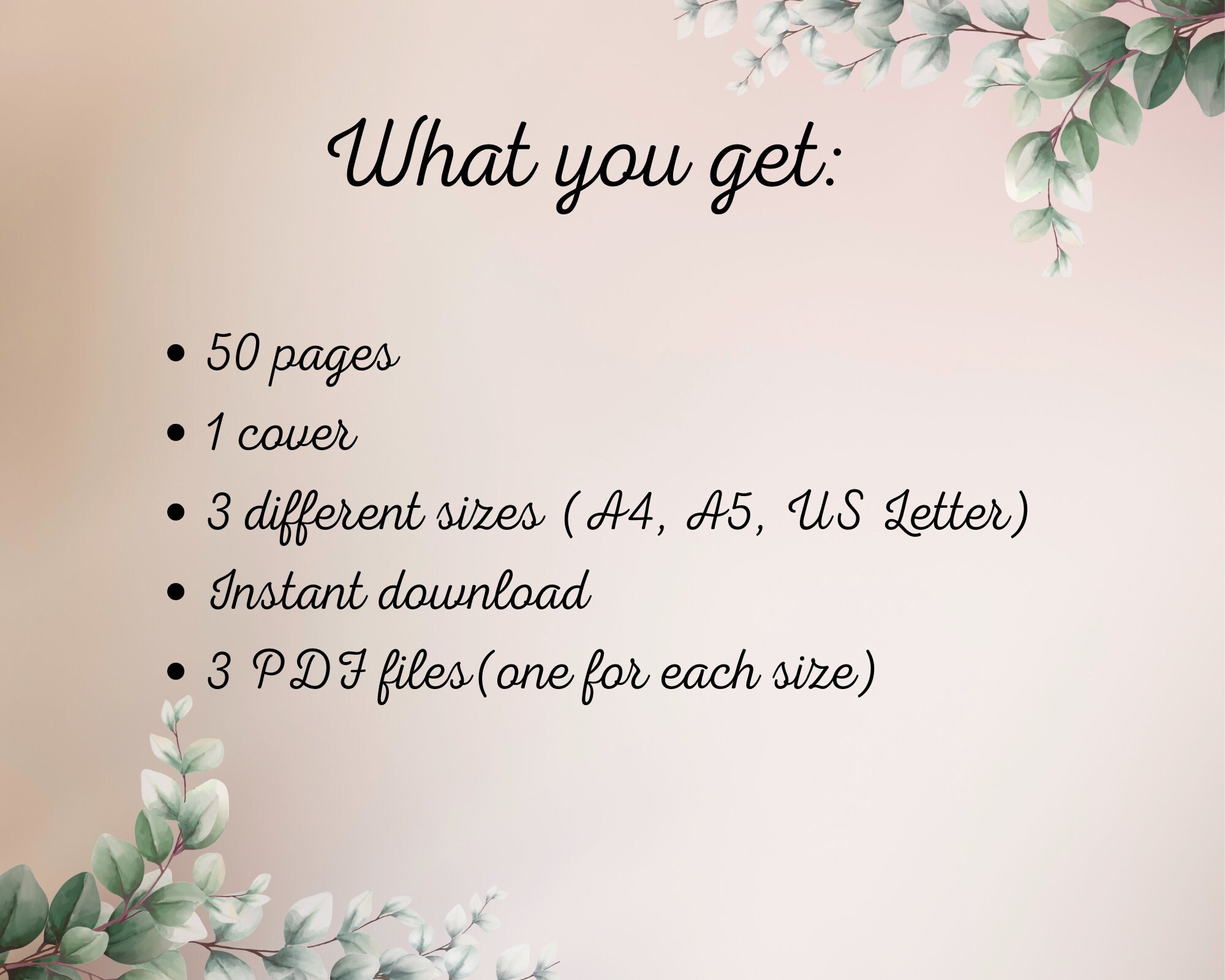Digital Travel Journal Spring Greenery Theme Printable and Customizable ...