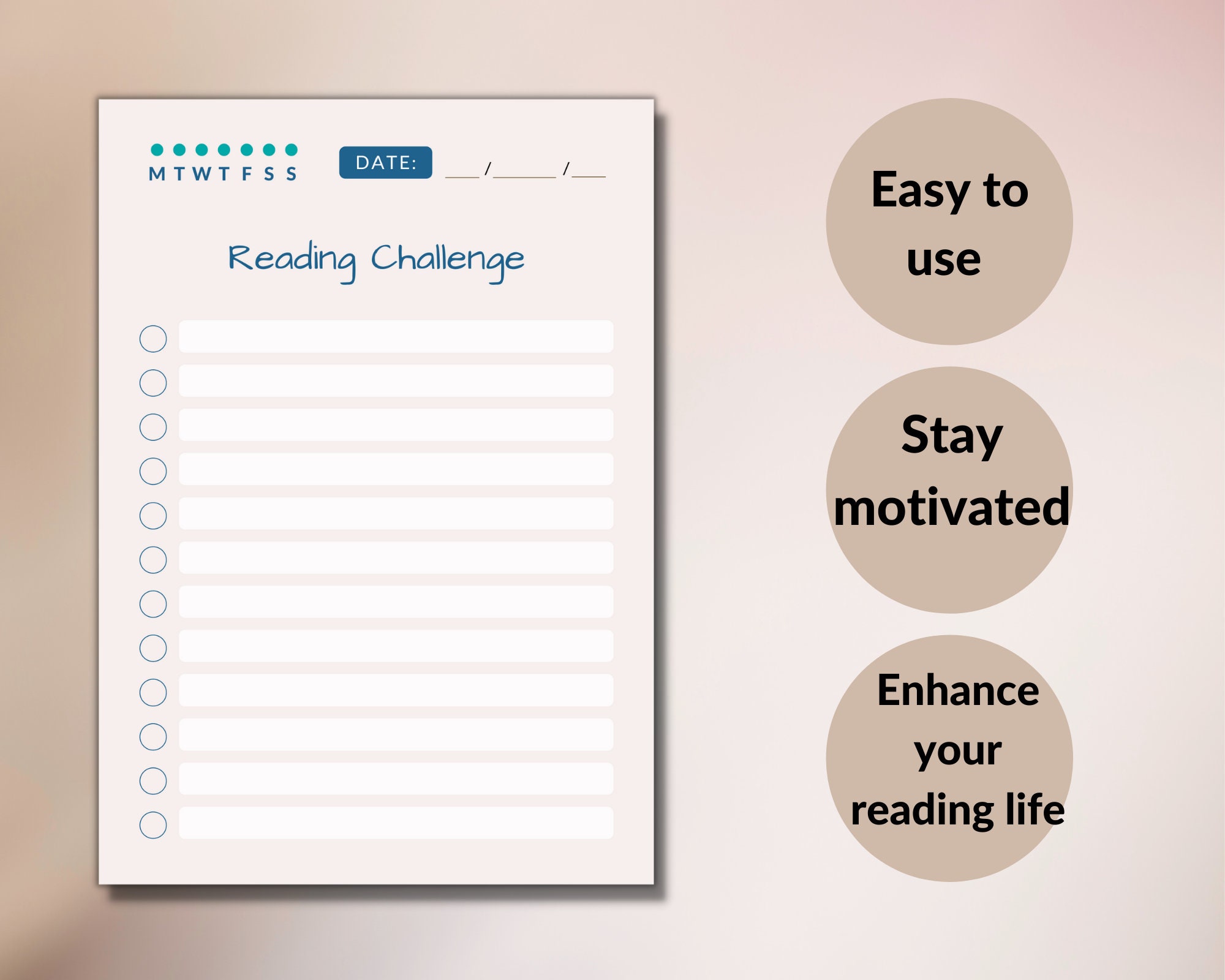 Reading Planner Printable, Reading Log, Reading Tracker, Reading ...