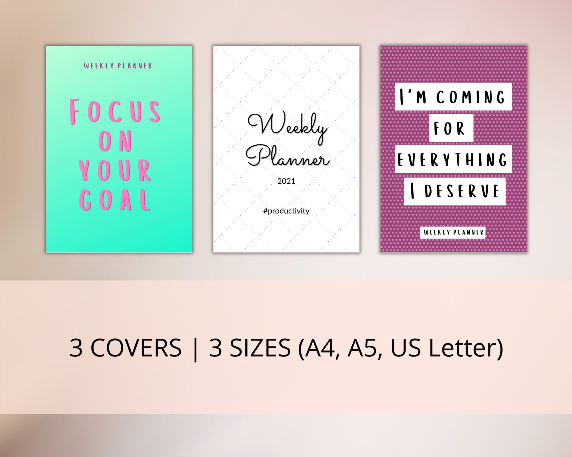 Weekly Planner Printable, Productivity Planner, Weekly Schedule ...