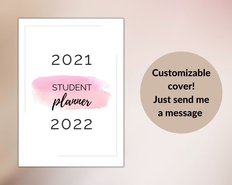 Student Planner Printable, Academic Planner Printable, College Student ...