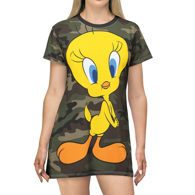 Tweety Night Shirt Woodland Whimsy T-shirt Dress, a Perfect Blend of ...