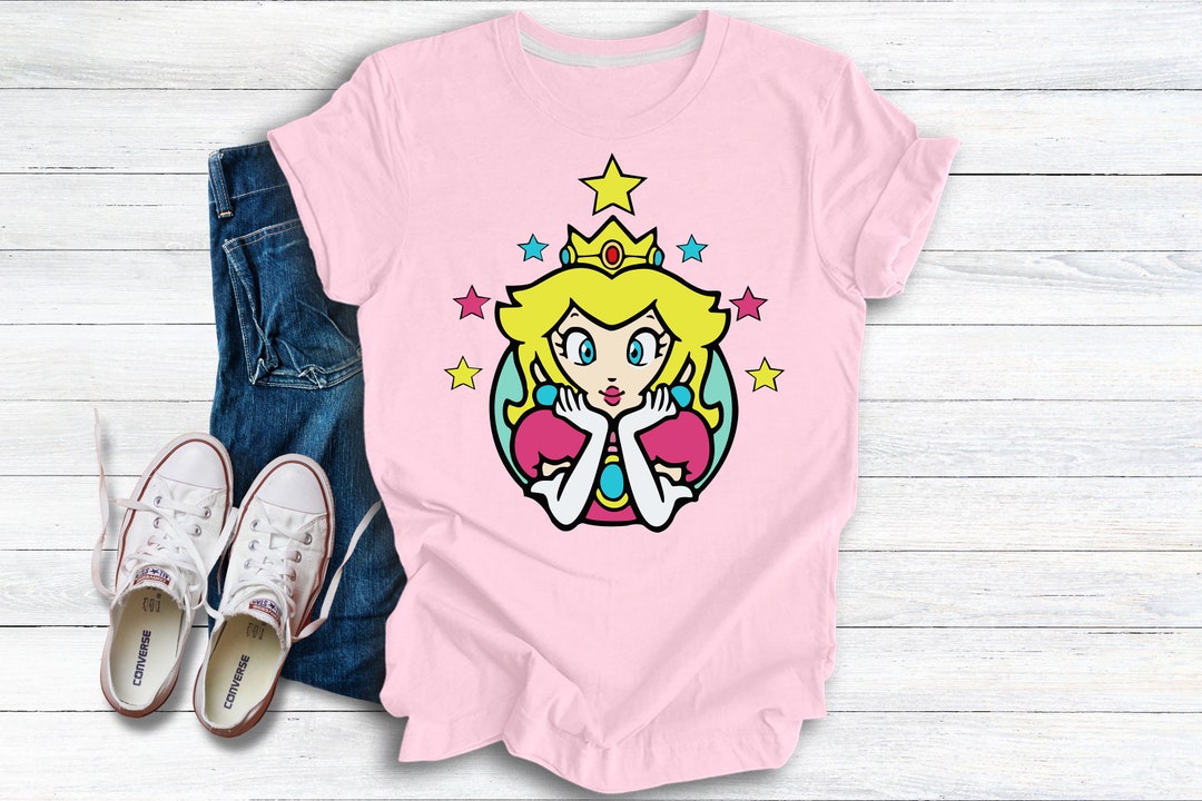 Princess Peach Star Shirtprincess Peach Shirtprincess Peach - Etsy