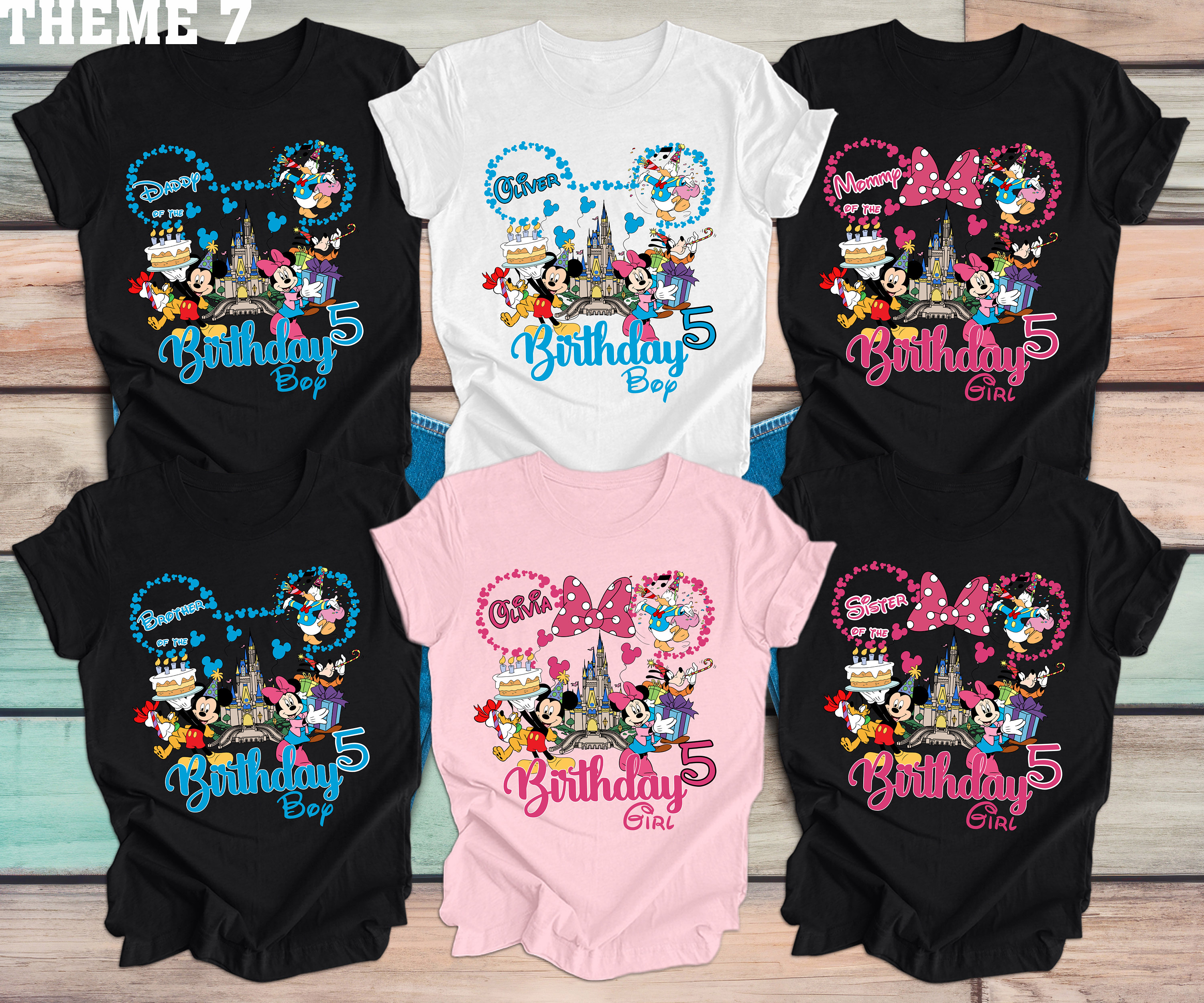 Disney Family Birthday Shirt, Custom Birthday Squad Shirt, Disney Birthday Girl Shirt, Disney ...