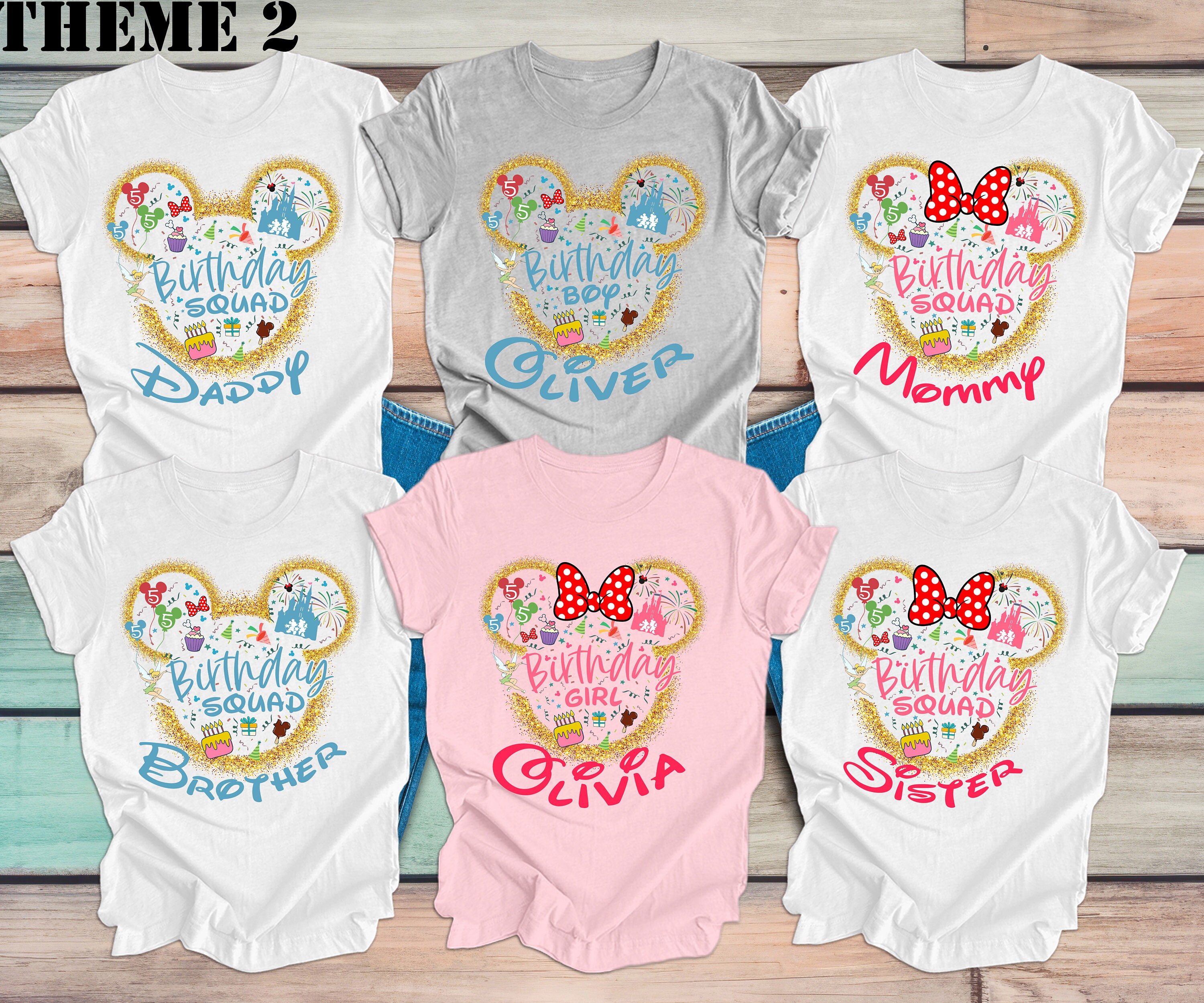Disney Family Birthday Shirt, Custom Birthday Squad Shirt, Disney Birthday Girl Shirt, Disney ...