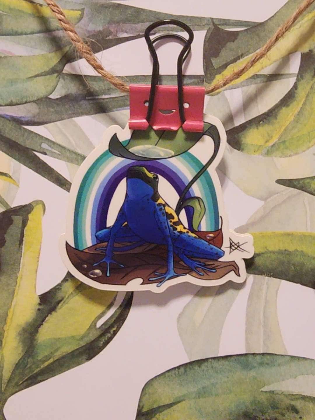 MLM Men Loving Men Pride Flag Frog Vinyl Sticker Laptop Sticker Artist ...