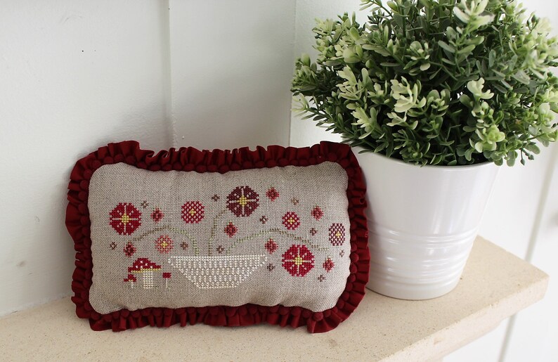 Autumn Baskets Primitive Cross Stitch Pattern PDF/DIGITAL - Etsy