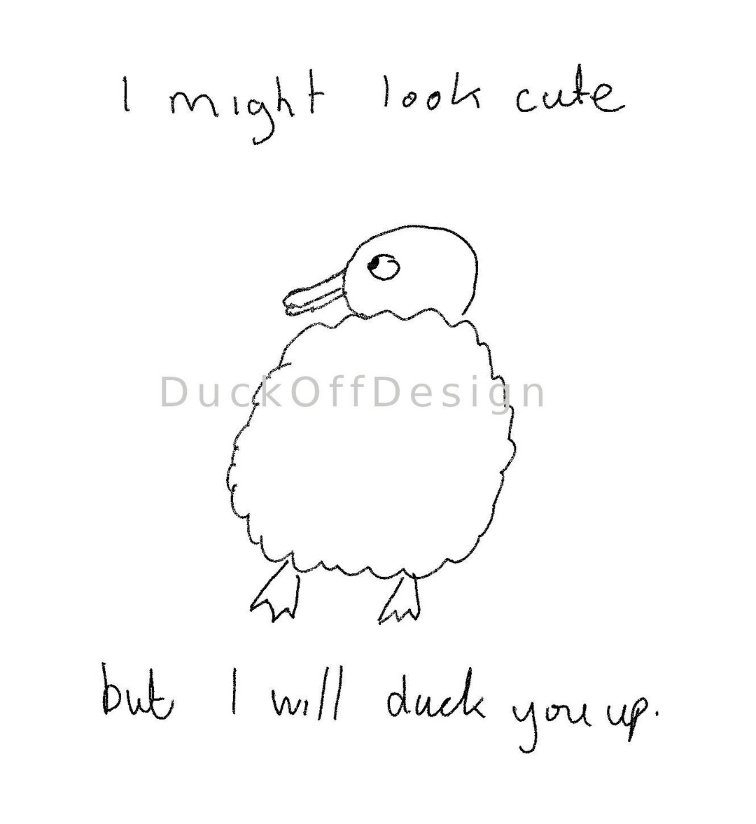 Duck You up | Digital Download | Hand Drawn | Sublimation PNG - Etsy