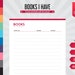 Digital Reading Log, Book Tracker, Google Sheets Books, Book Log ...