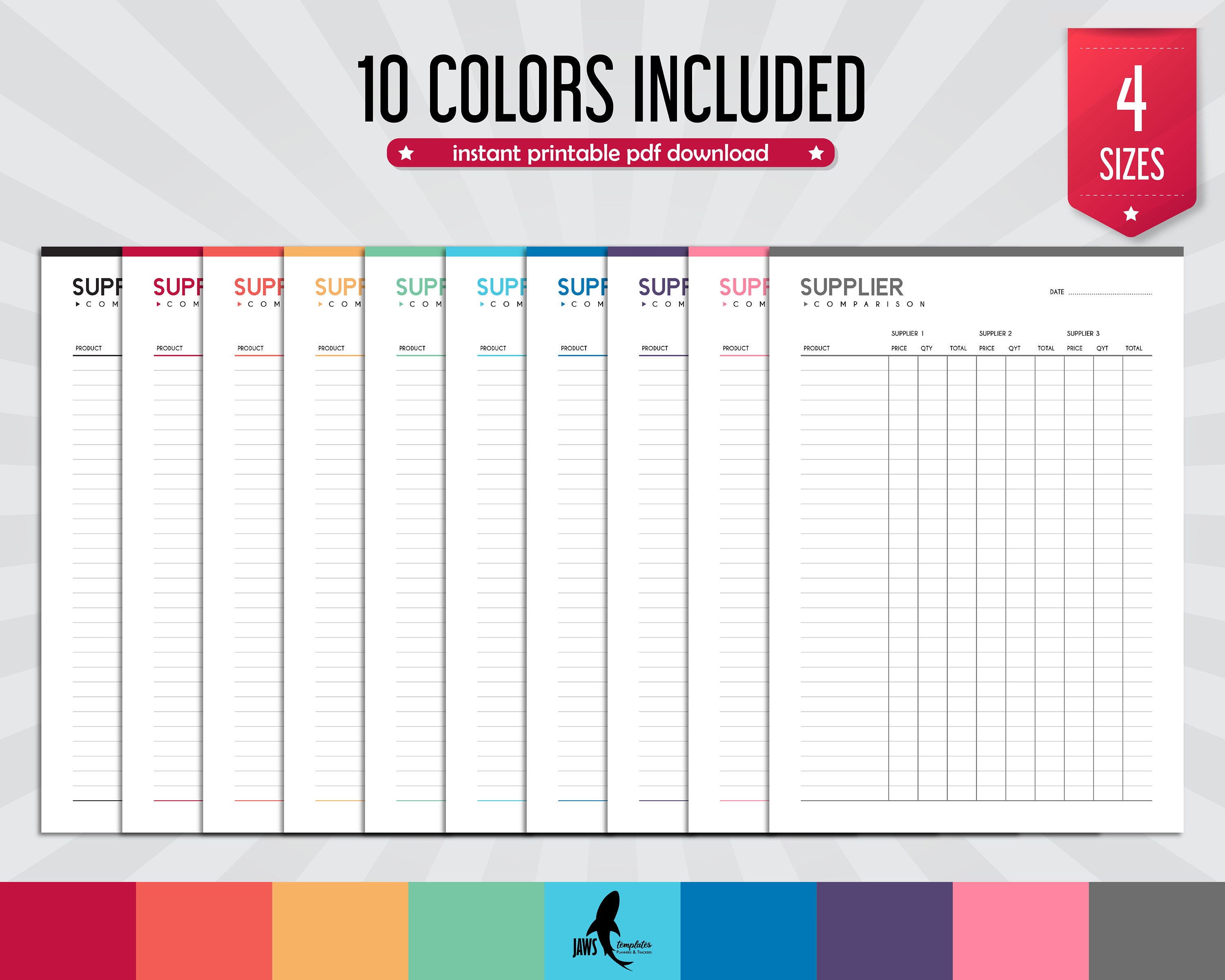 Supplier Comparison, Vendor Analysis, Supplier Evaluation, Comparison ...